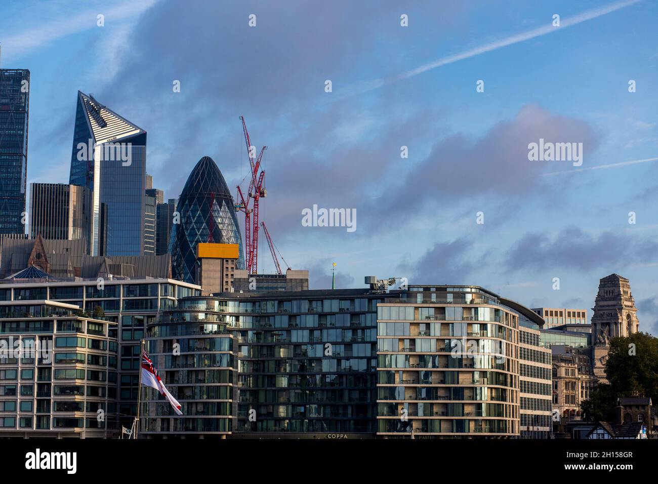 The financial centre of the capital city of England London viewed from ...