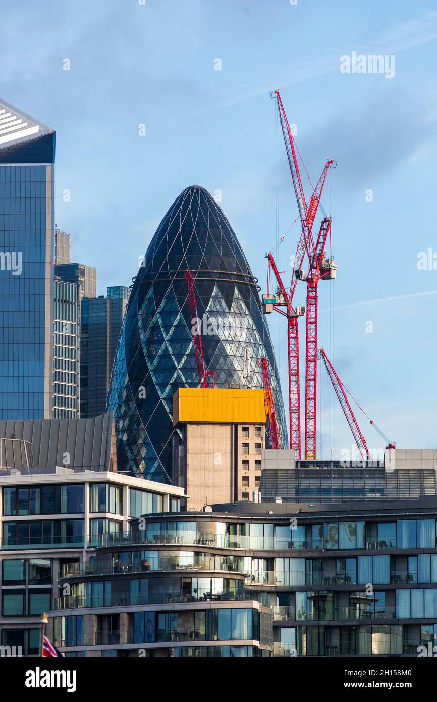 The financial centre of the capital city of England London viewed from ...
