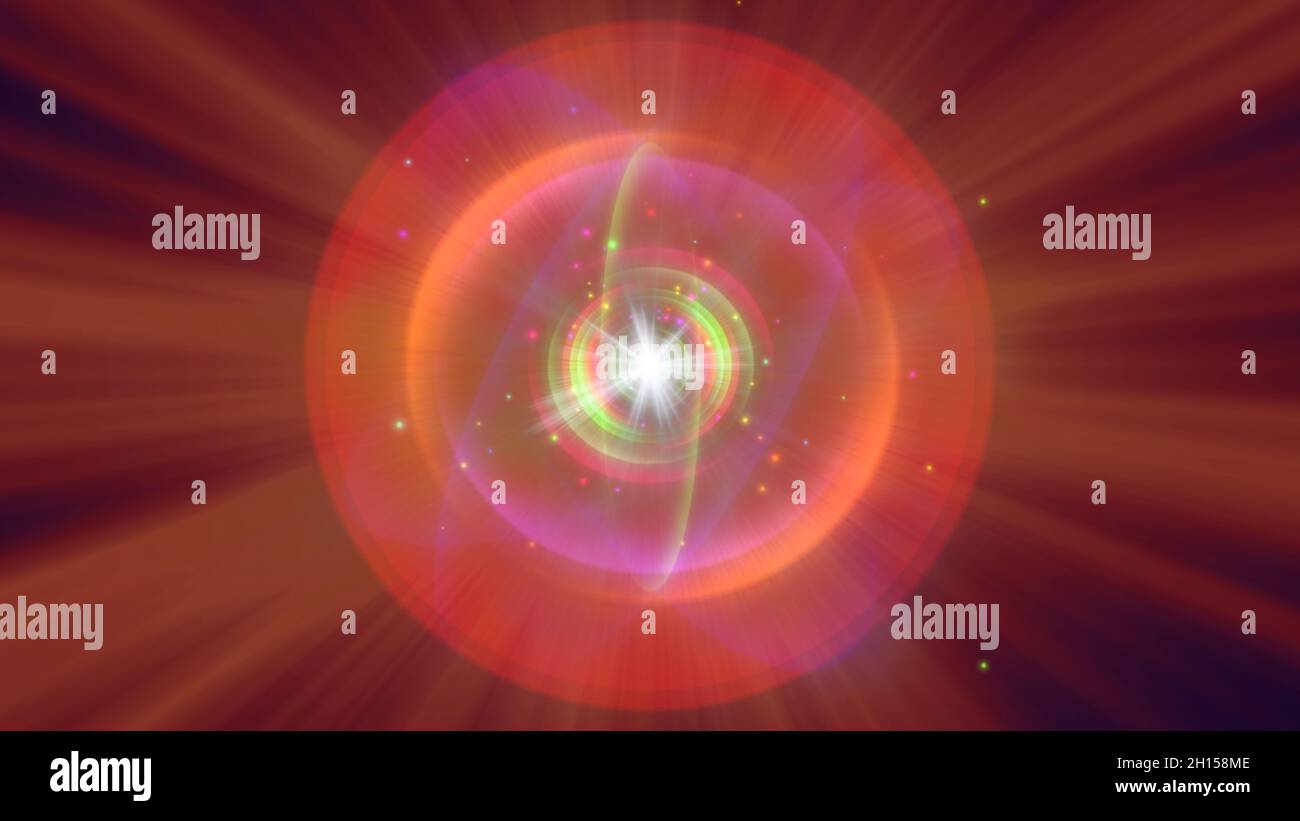 atom light ray glow abstract, 3d render illustration Stock Photo - Alamy