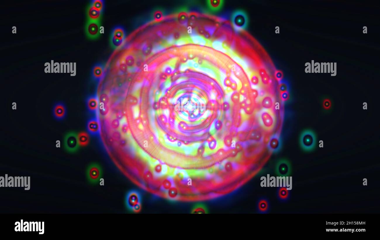 atom light ray glow abstract, 3d render illustration Stock Photo - Alamy