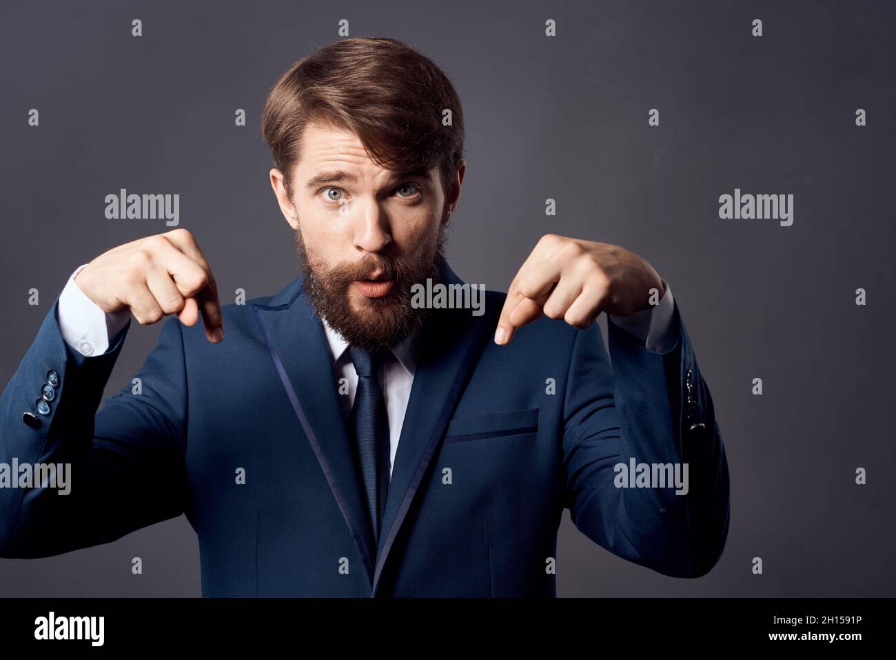 businessmen executive office isolated background Stock Photo - Alamy