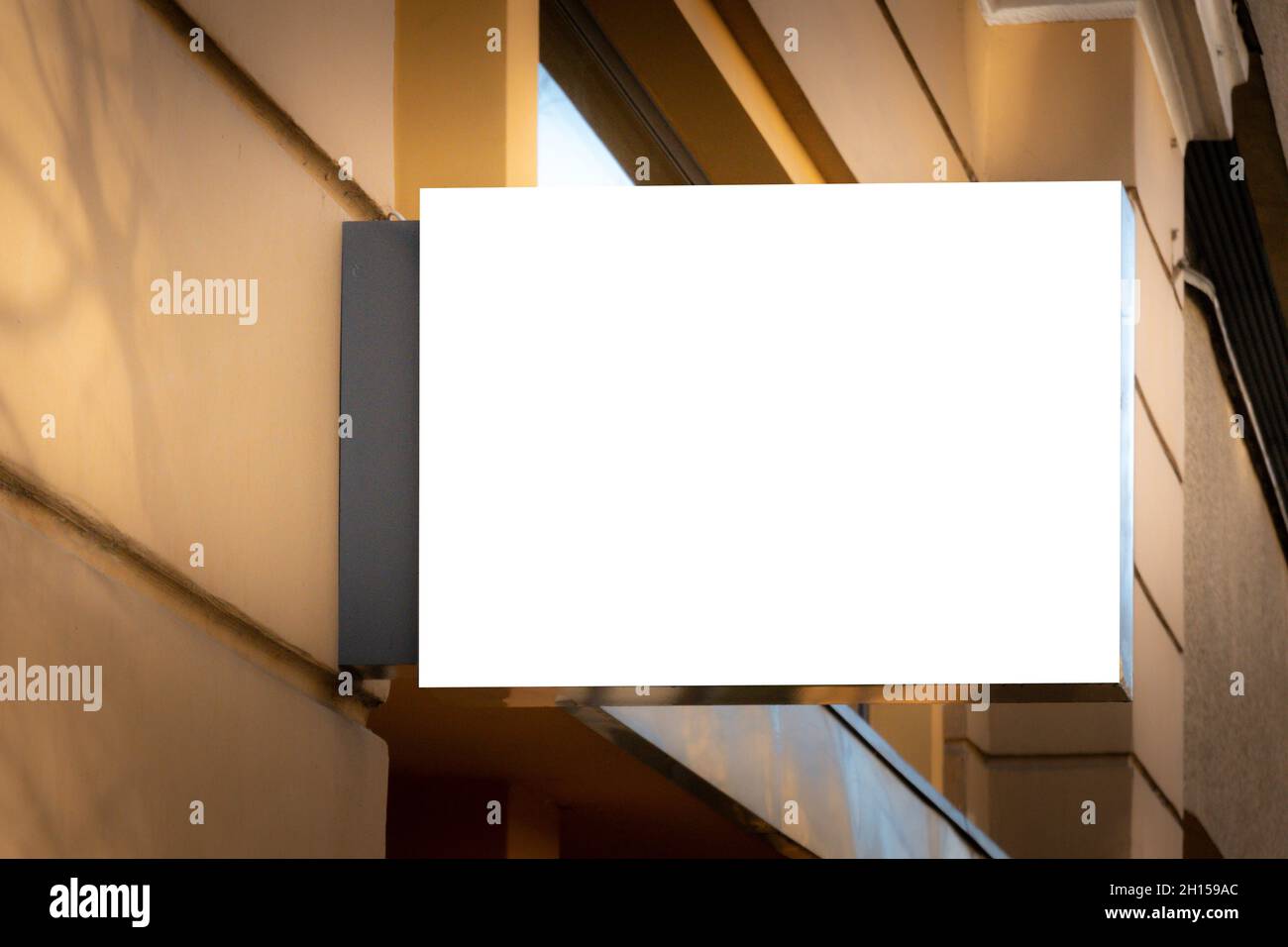 Blank Restaurant Sign