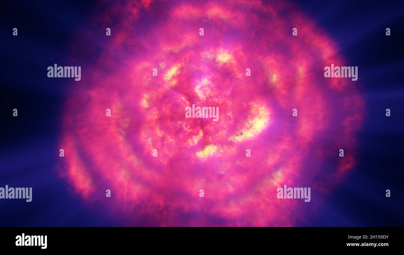 fire flame explosion in space, abstract illustration Stock Photo - Alamy