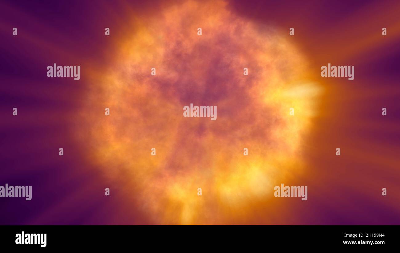 fire flame explosion in space, abstract illustration Stock Photo - Alamy