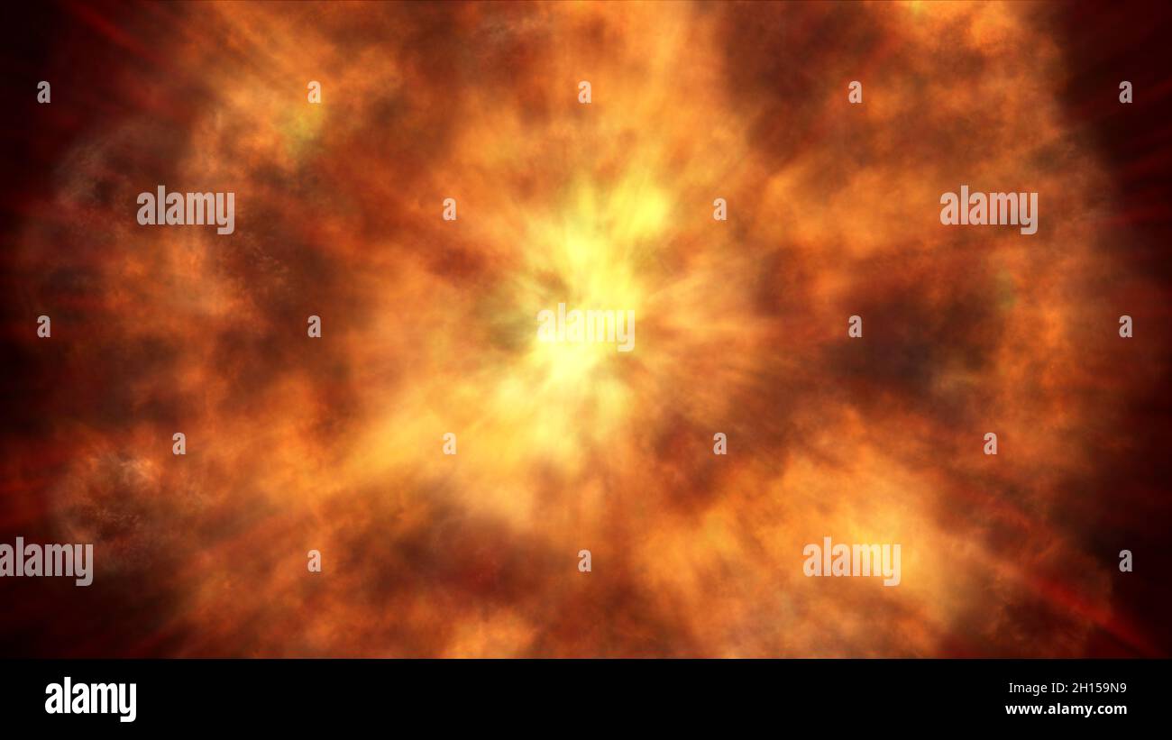 fire flame explosion in space, abstract illustration Stock Photo - Alamy