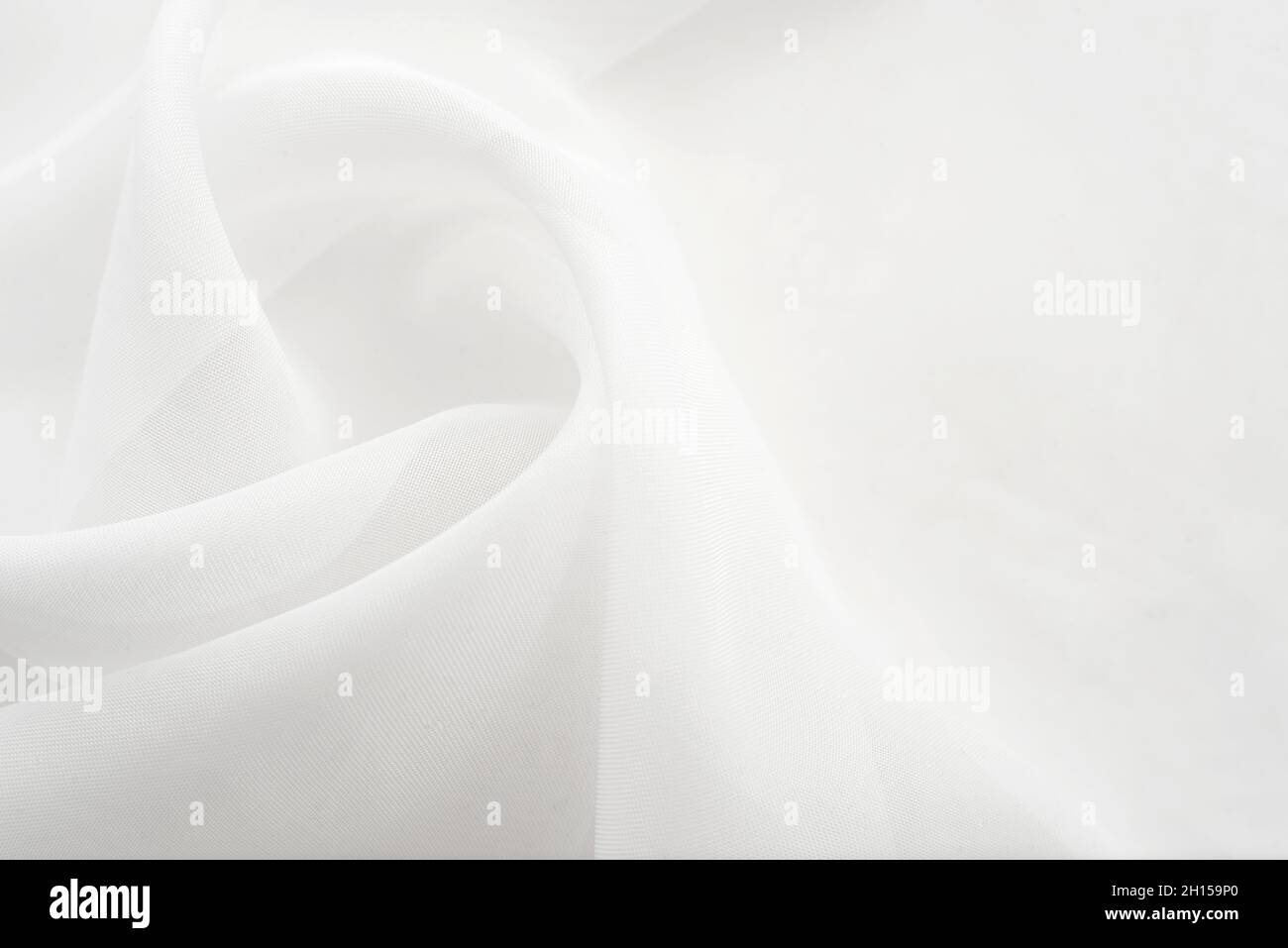 White fabric texture. Waves and pleats. White background Stock Photo ...