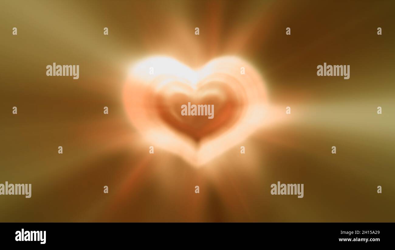 Heart Neon Glow light ray, illustration render Stock Photo - Alamy