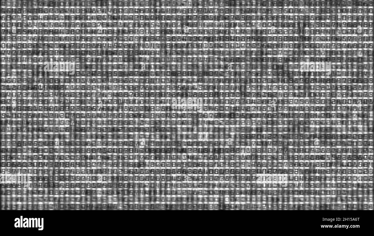 Abstract background, digital data matrix, illustration render Stock ...