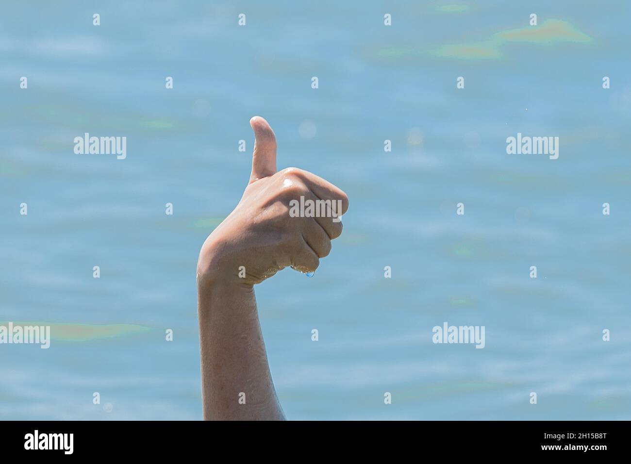 Person underwater swimming up hi-res stock photography and images - Alamy