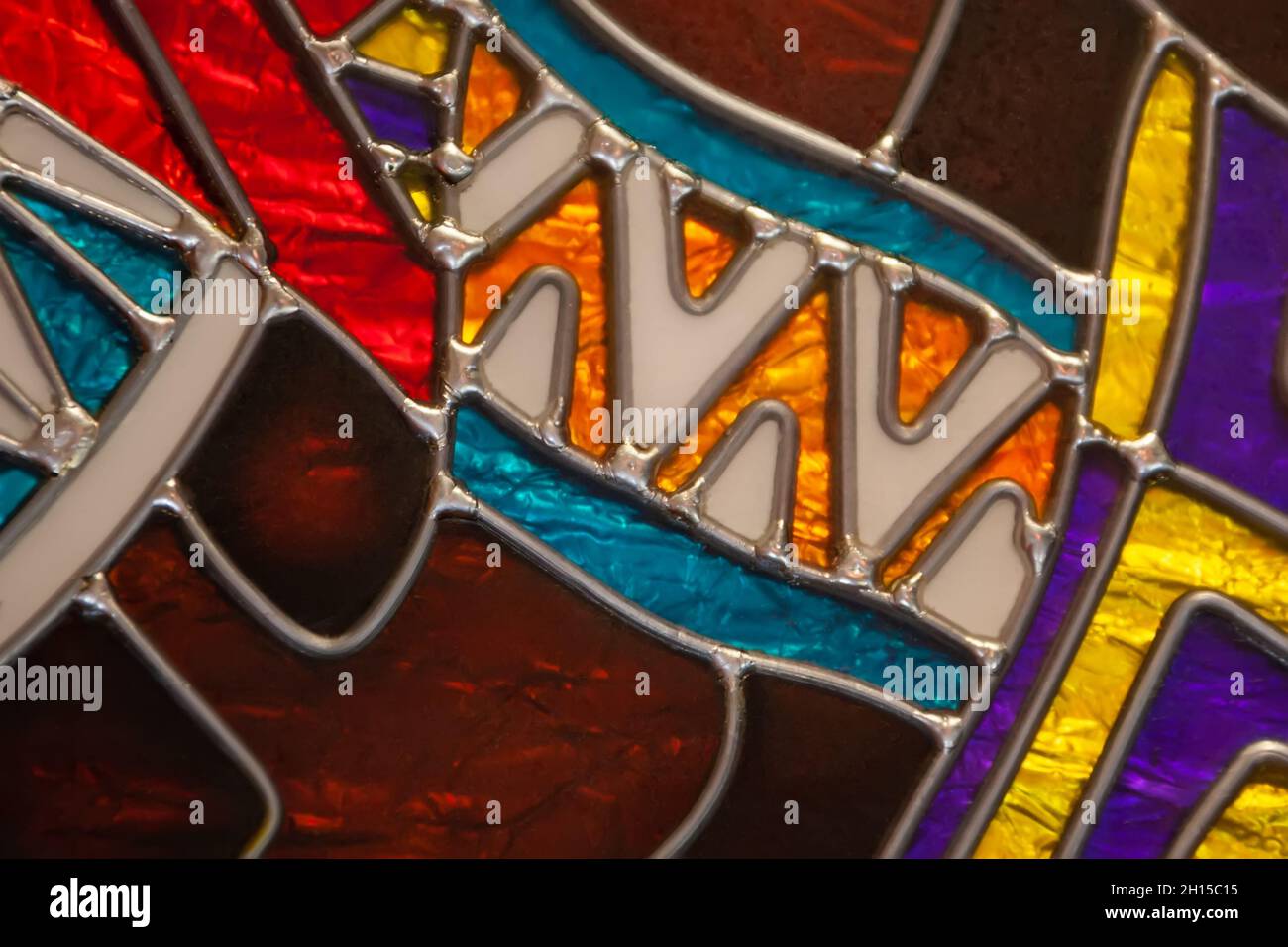 Stained glass various colors, background Stock Photo - Alamy