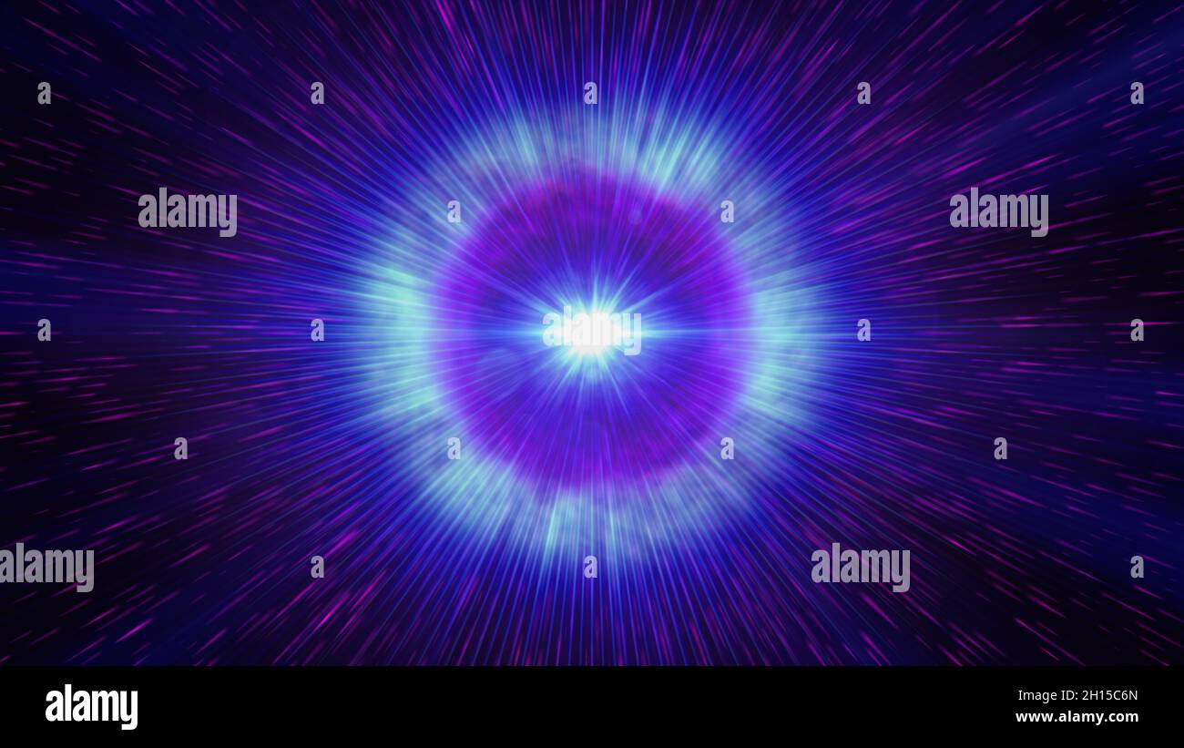 Pulsar star light in space, illustration abstract Stock Photo - Alamy