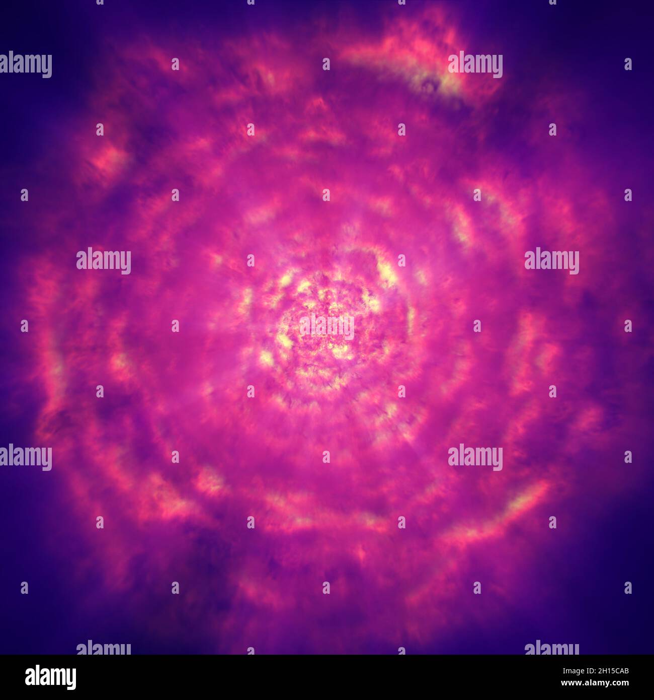 fire flame ball explosion in space, abstract illustration Stock Photo ...