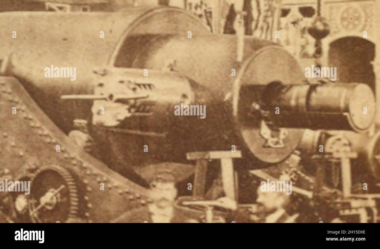Krupp sliding block gun Philadelphia 1876 Stock Photo - Alamy