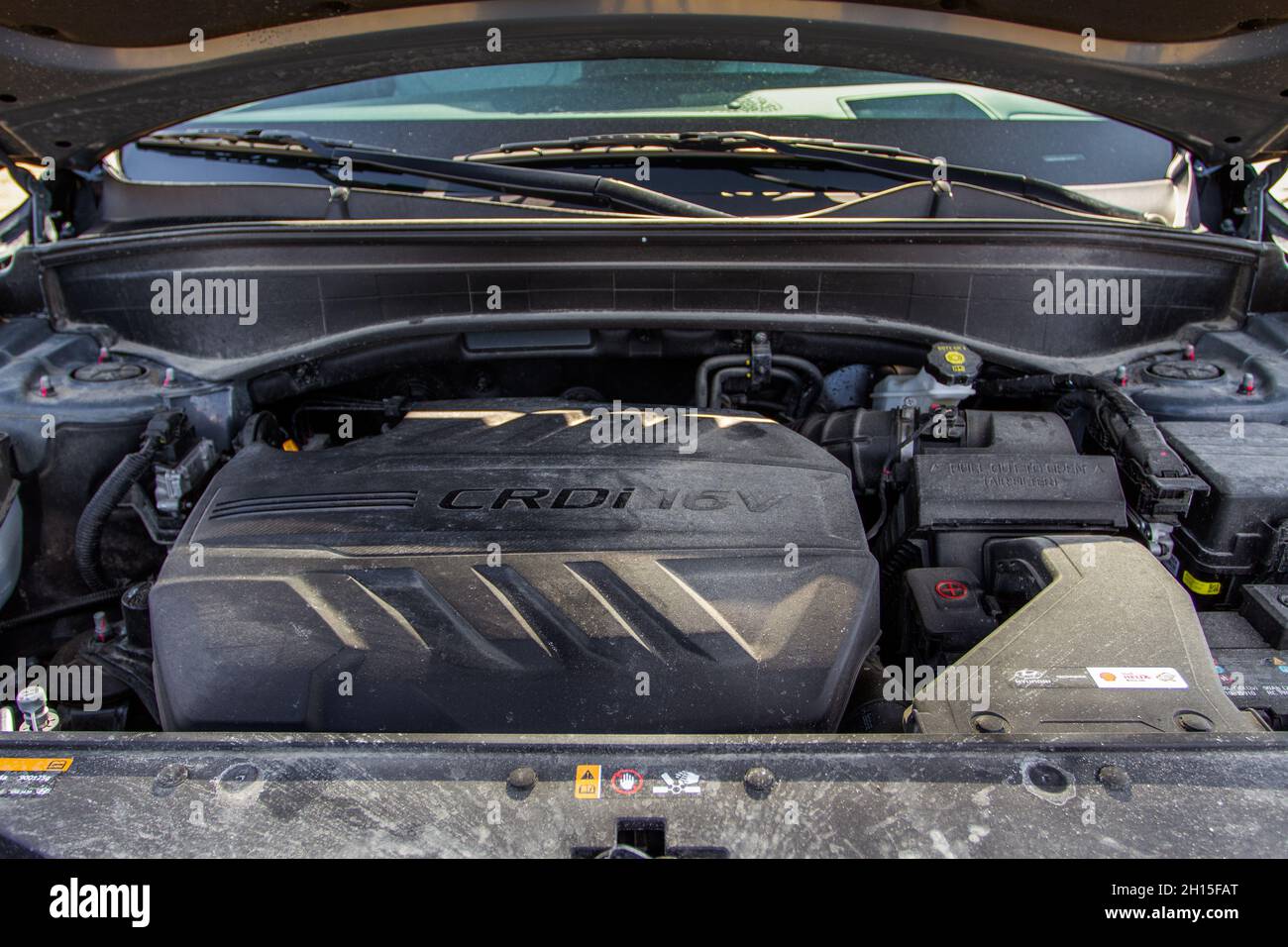 MOSCOW, RUSSIA - APRIL 10, 2021 Hyundai Palisade LX2 exterior view ...