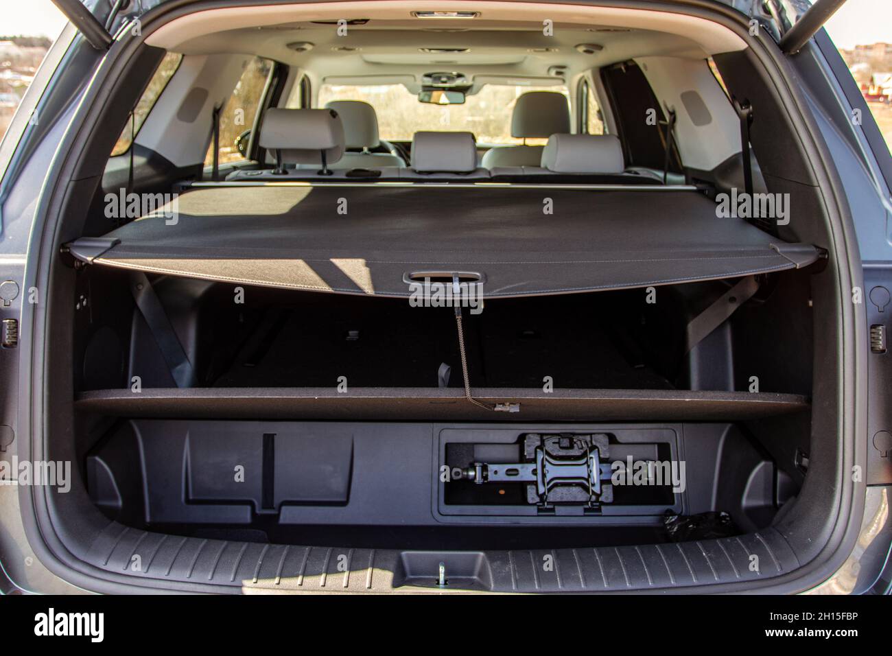 MOSCOW, RUSSIA - APRIL 10, 2021 Hyundai Palisade LX2 Interior close up ...