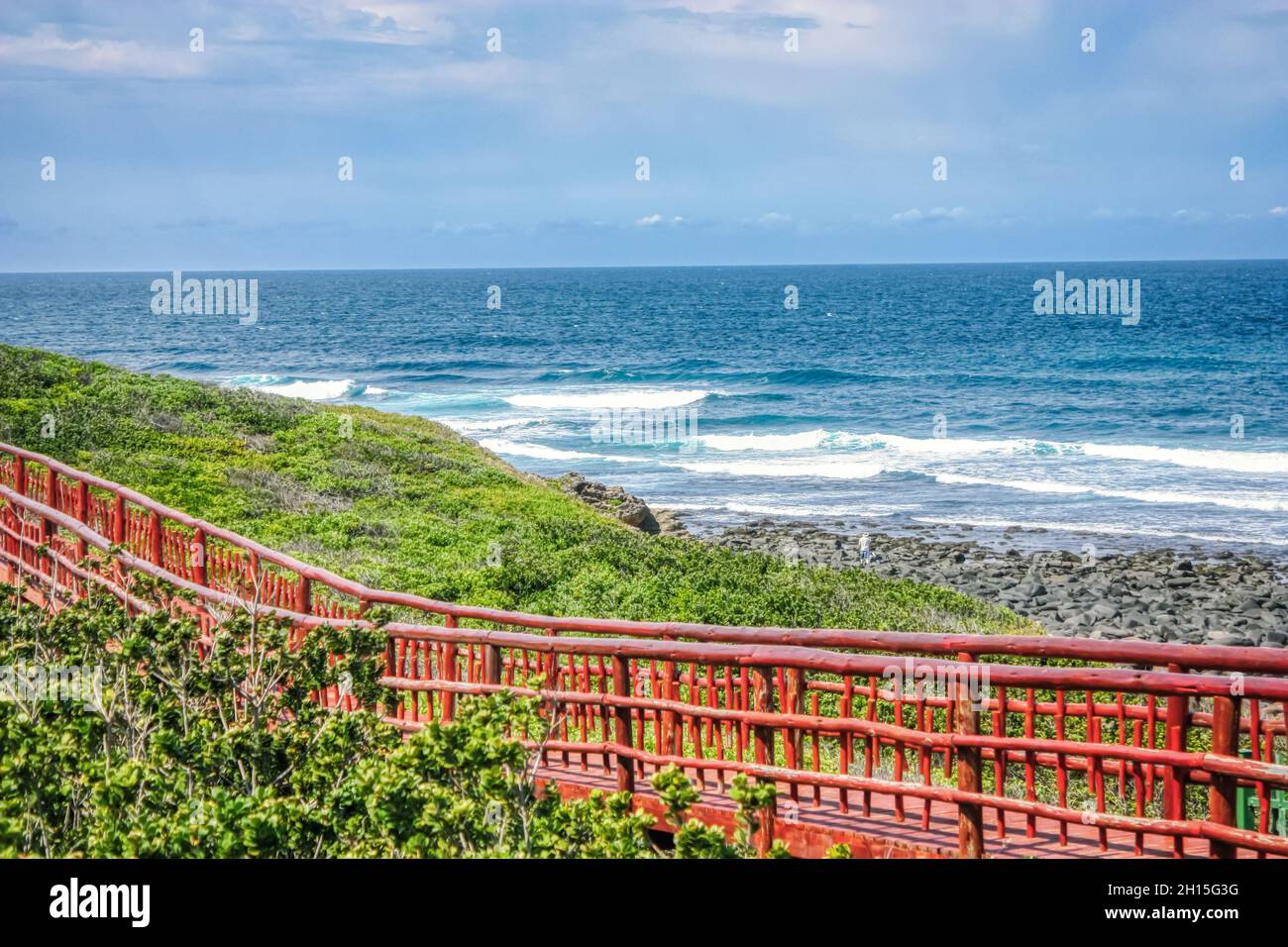 Generic ocean beach, in East London, South Africa, with lots of sand ...