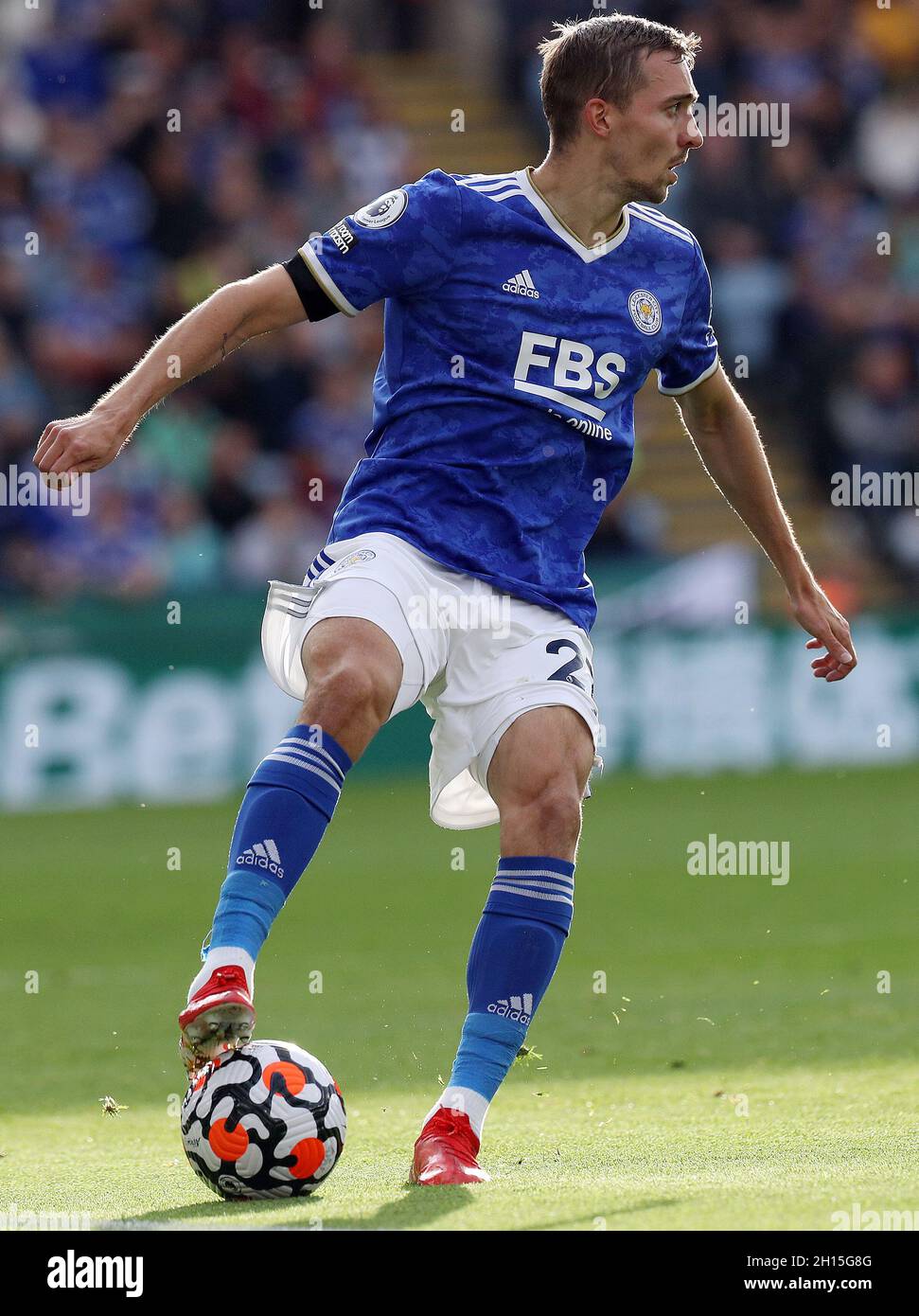 Leicester, England, 16th October 2021. Timothy Castagne of Leicester ...