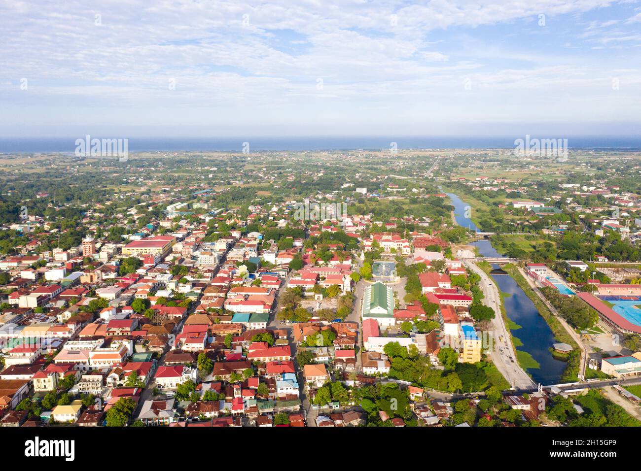Historic colonial town in Spanish style Vigan. Historic buildings in ...