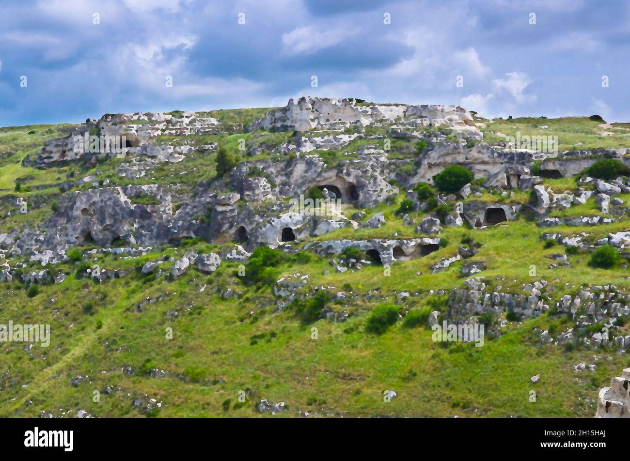 Matera cave painting hi-res stock photography and images - Alamy