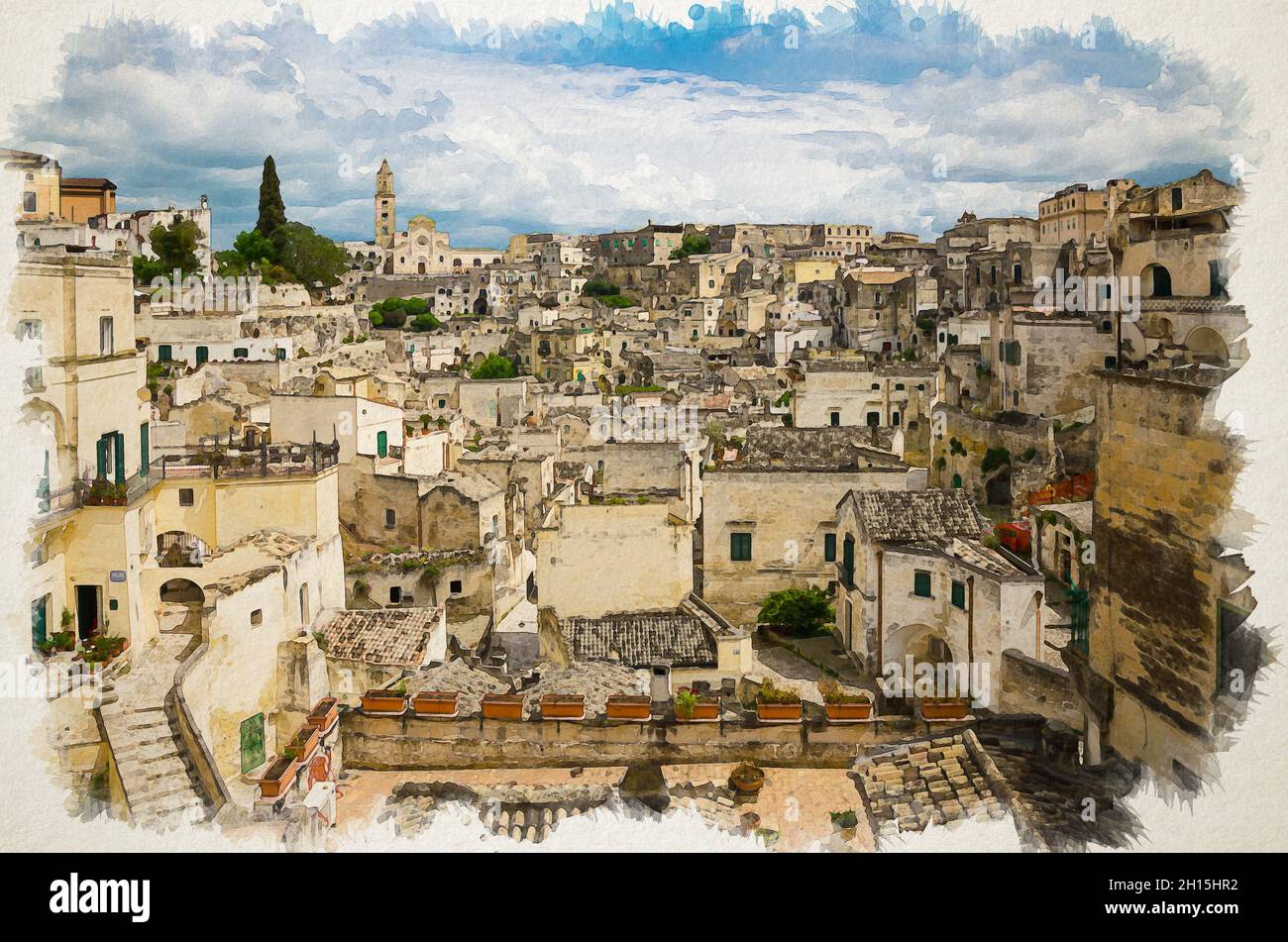 Matera cave painting hi-res stock photography and images - Alamy