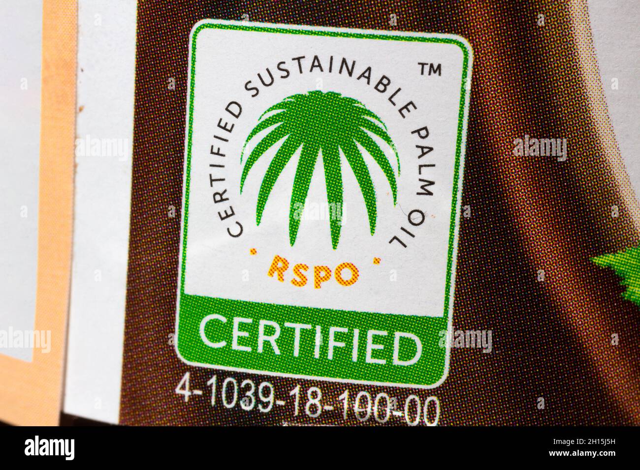 Sustainable palm oil logo hi-res stock photography and images - Alamy