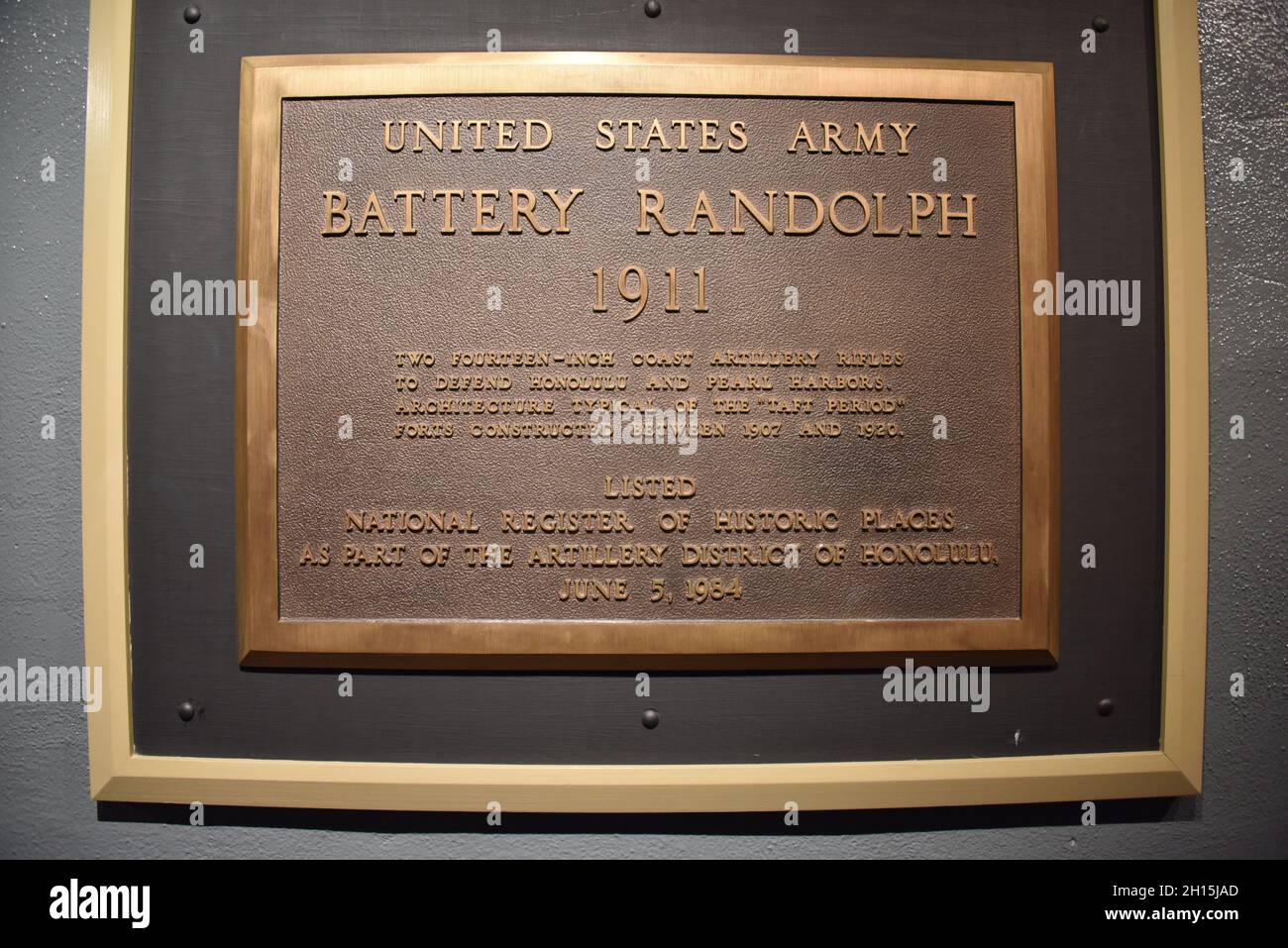 Oahu, HI. U.S.A. 6/9/2021. Fort DeRussy. Constructed Batteries Randolph ...