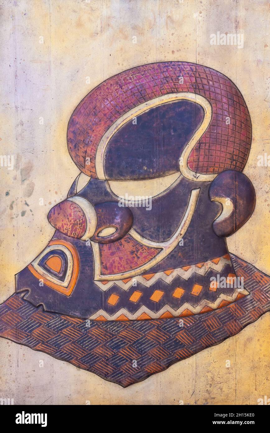 Traditional african face painting hi-res stock photography and images ...