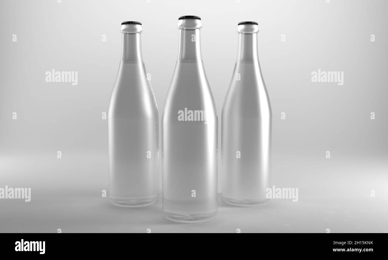 Render of a bottles isolated on a white background Stock Photo - Alamy
