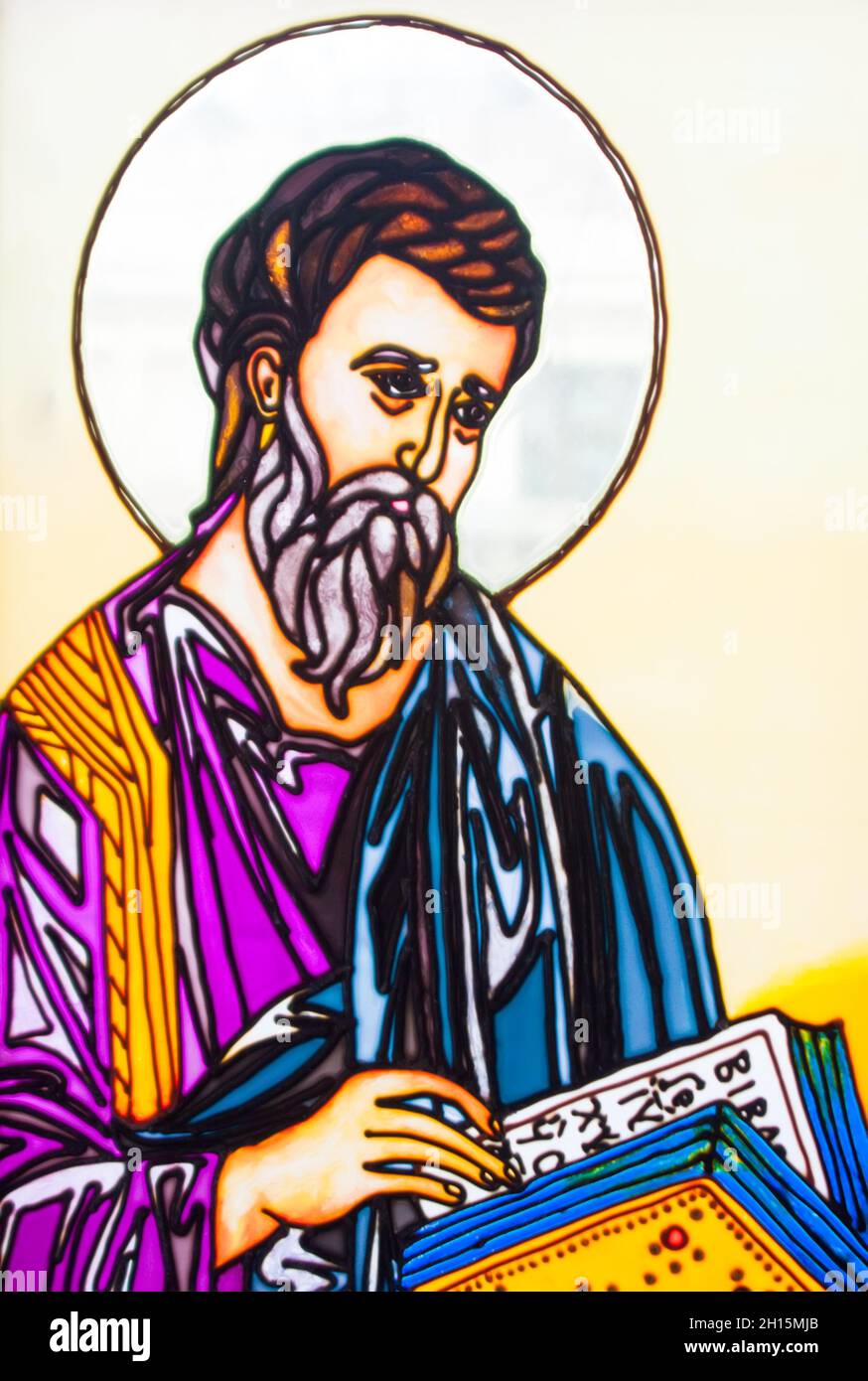 Christianity orthodox icons, in an old church, orthodoxy religion Stock ...