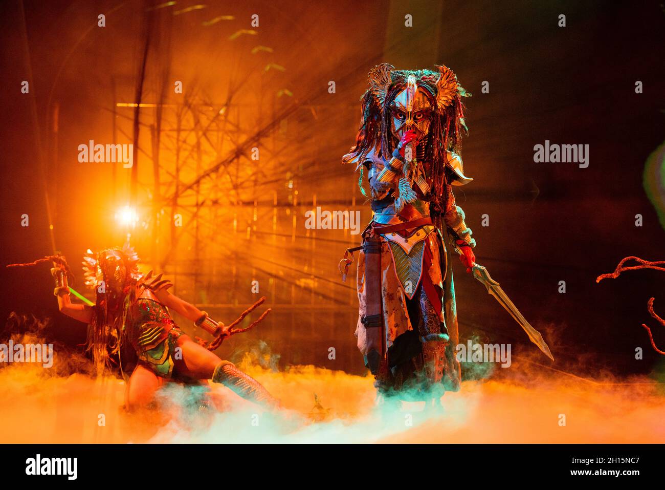 Cologne, Germany. 16th Oct, 2021. The character "The Heroine" is on ...
