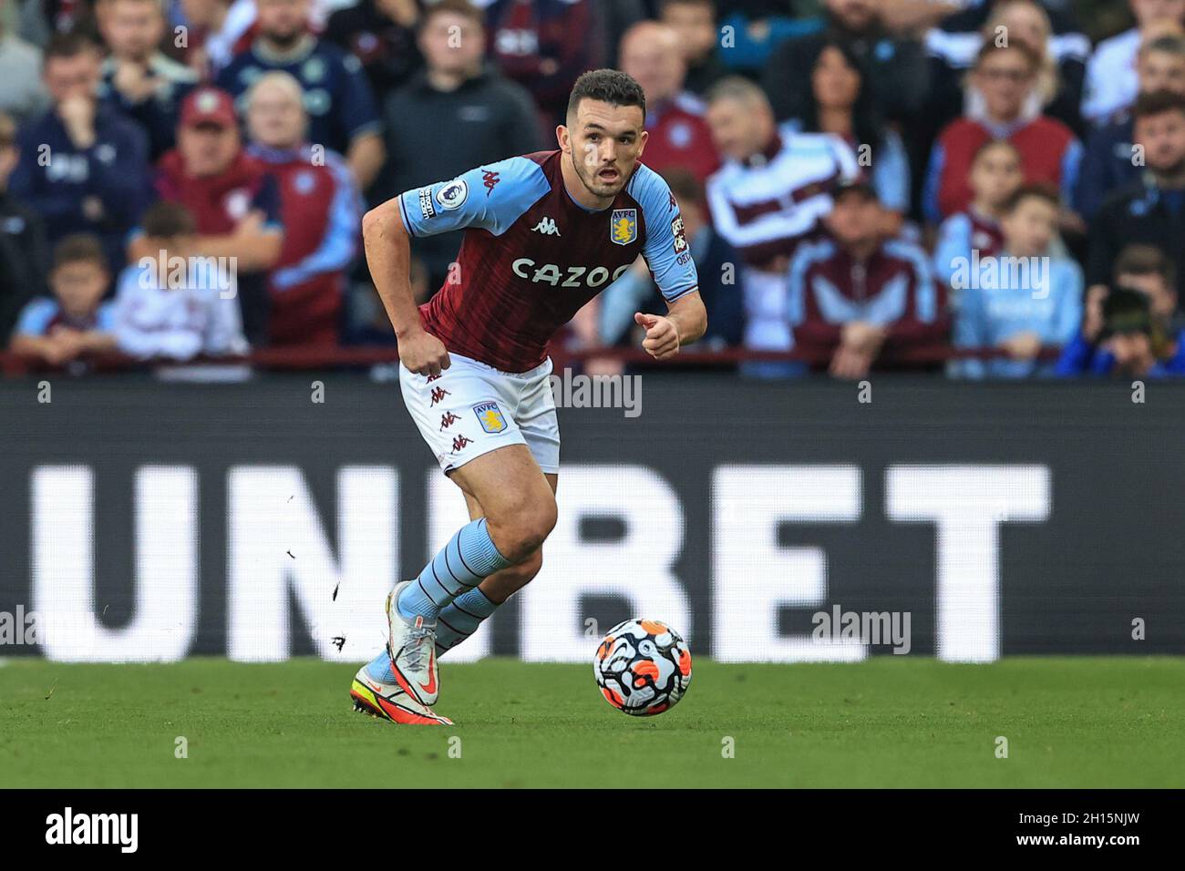 Birmingham, UK. 16th Oct, 2021. John McGinn #7 of Aston Villa in action ...