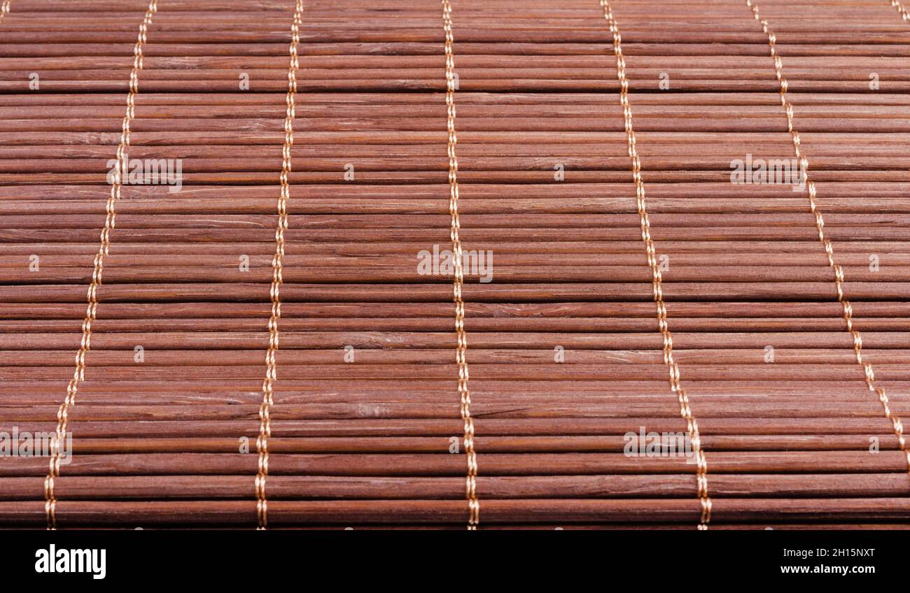 Photo texture of brown colored bamboo mat Stock Photo - Alamy