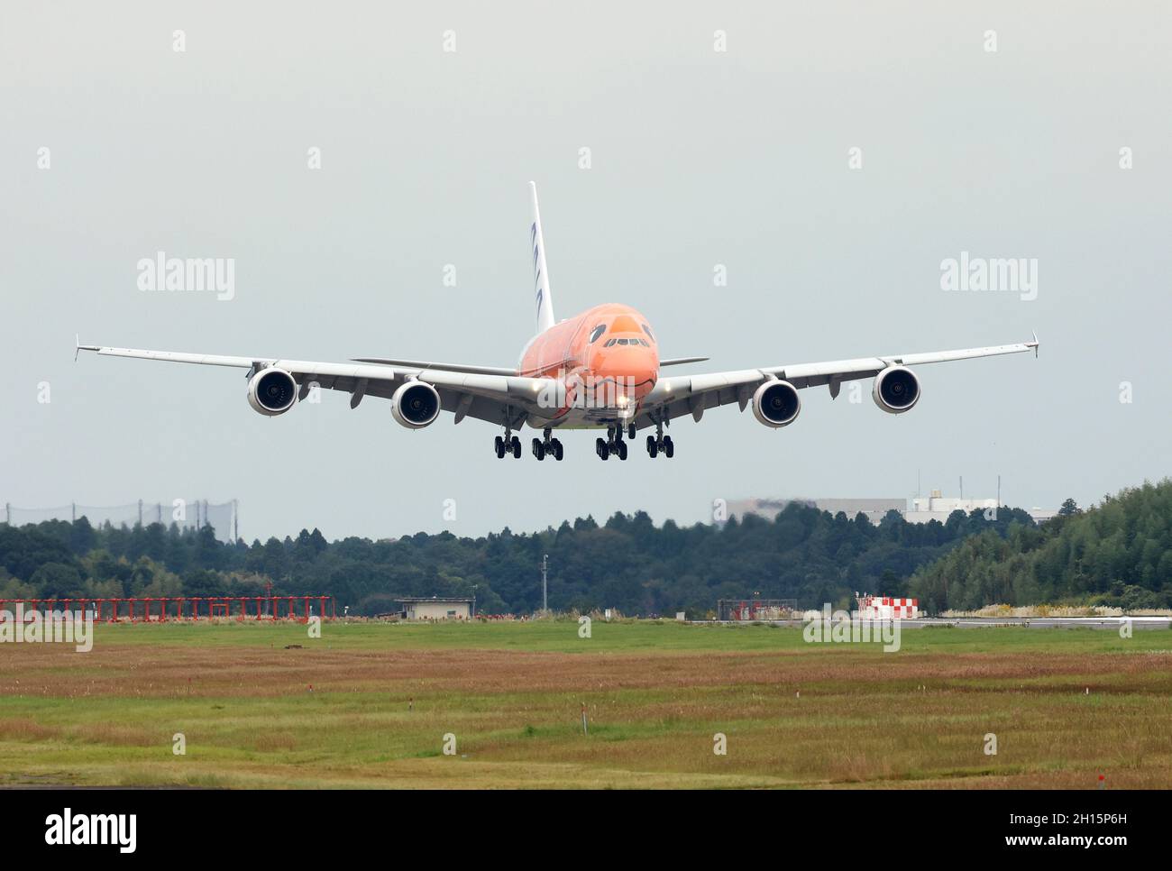 Narita, Japan. 16th Oct, 2021. The world's largest passenger plane ...