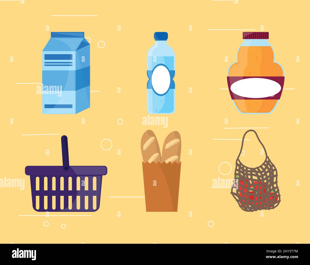 grocery icon set Stock Vector Image & Art - Alamy