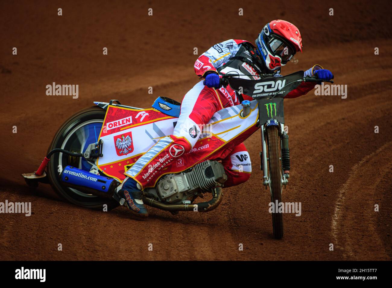 MANCHESTER, UK. OCT 16TH Jakub Miskowiak of Poland Practices during the ...