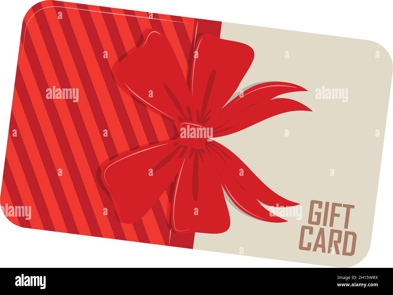 gift card red bow Stock Vector Image & Art - Alamy