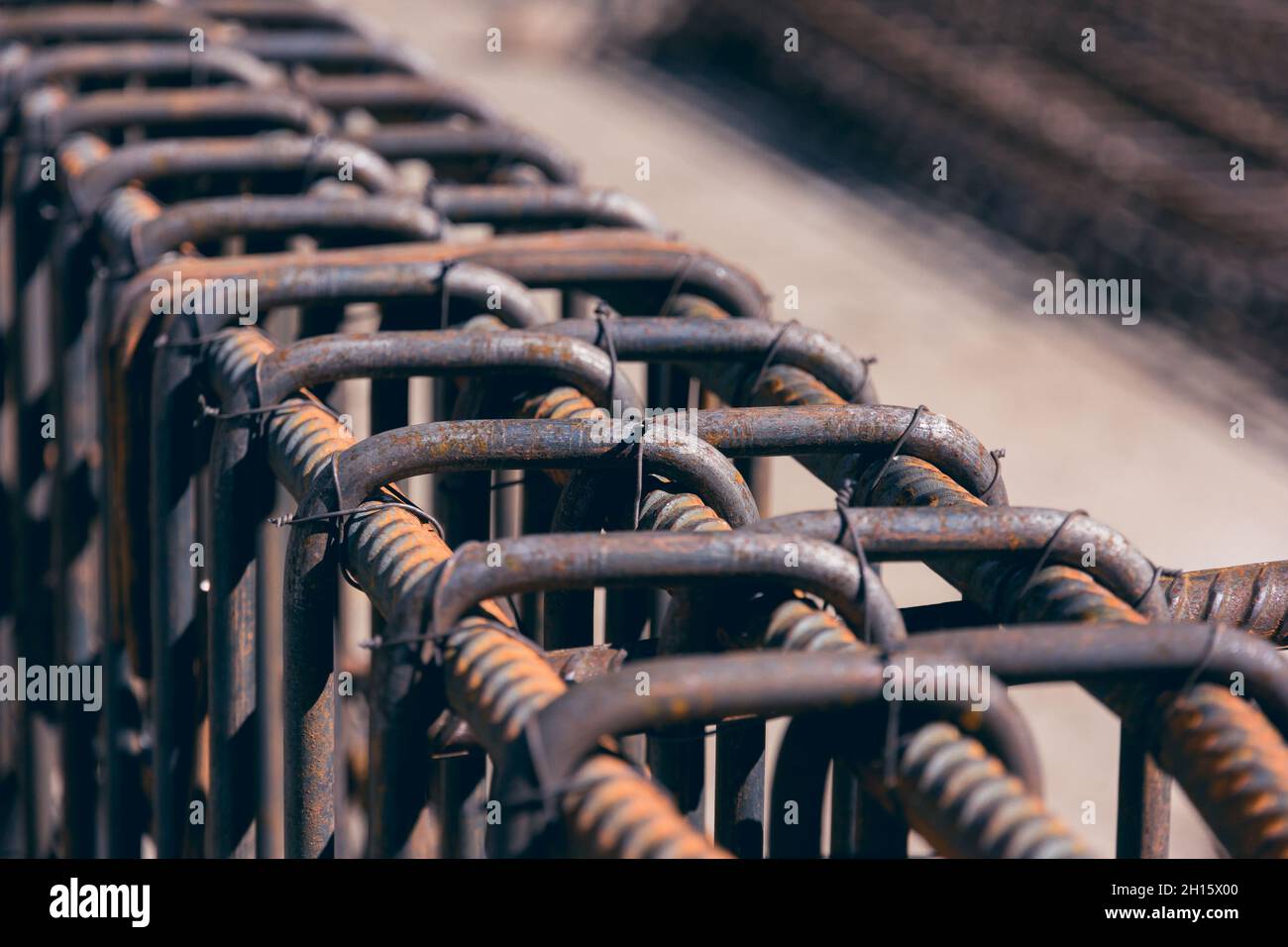 Rebar for monolithic work. Billet from reinforcement for concreting ...