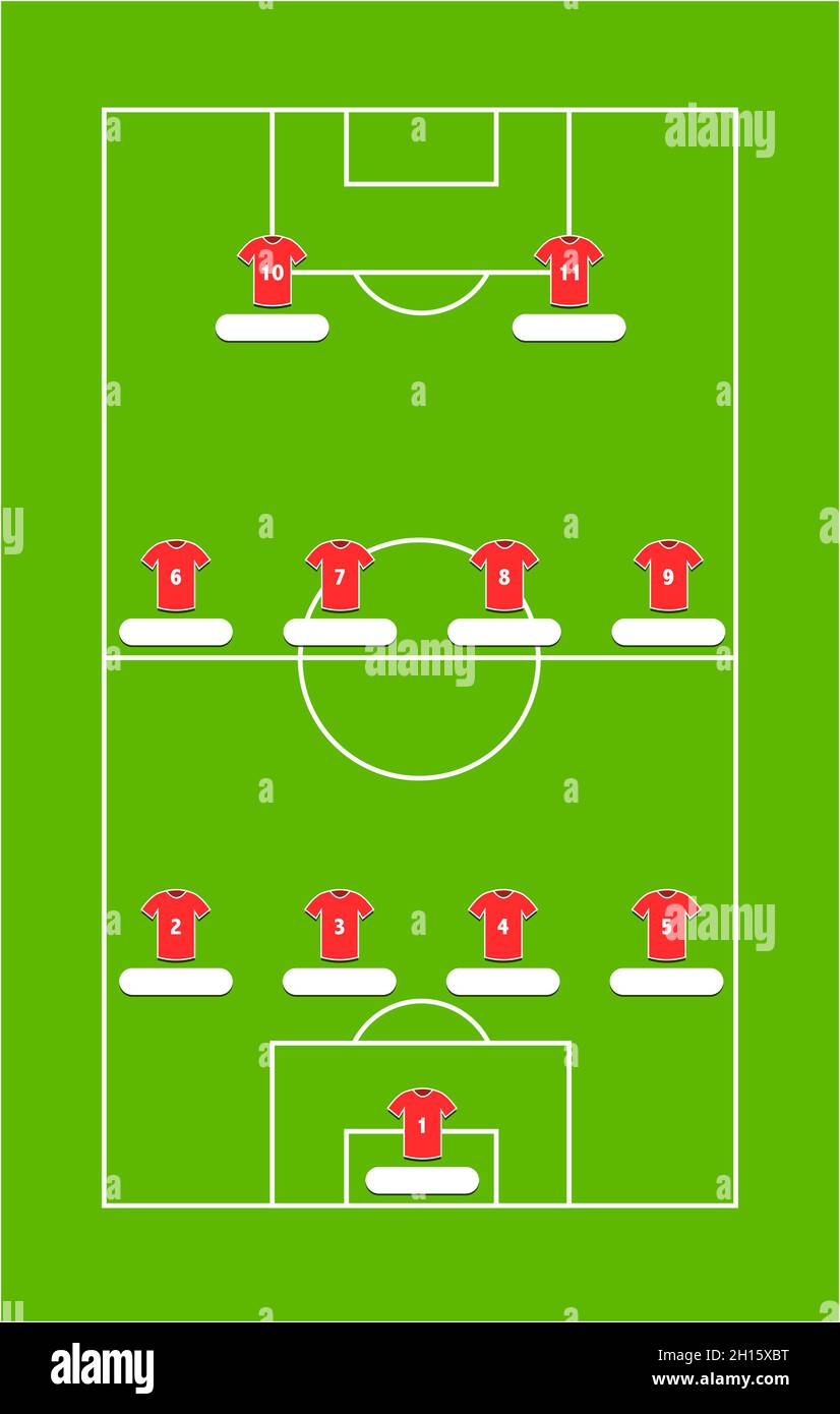 Football soccer team strategy template Stock Vector Image & Art - Alamy