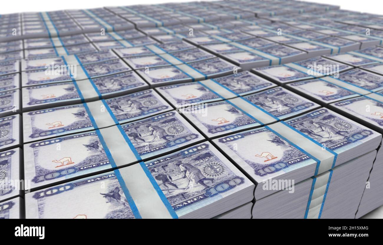 3D Illustration of 100 Eritrea Nakfa Banknote Stock Photo - Alamy