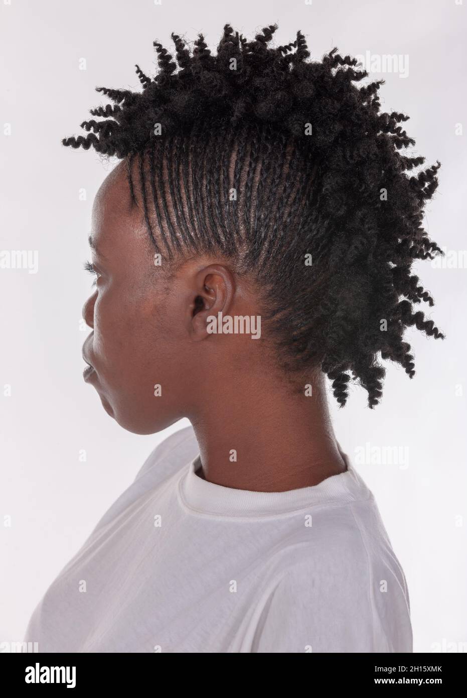 Cornrows Mohawk White