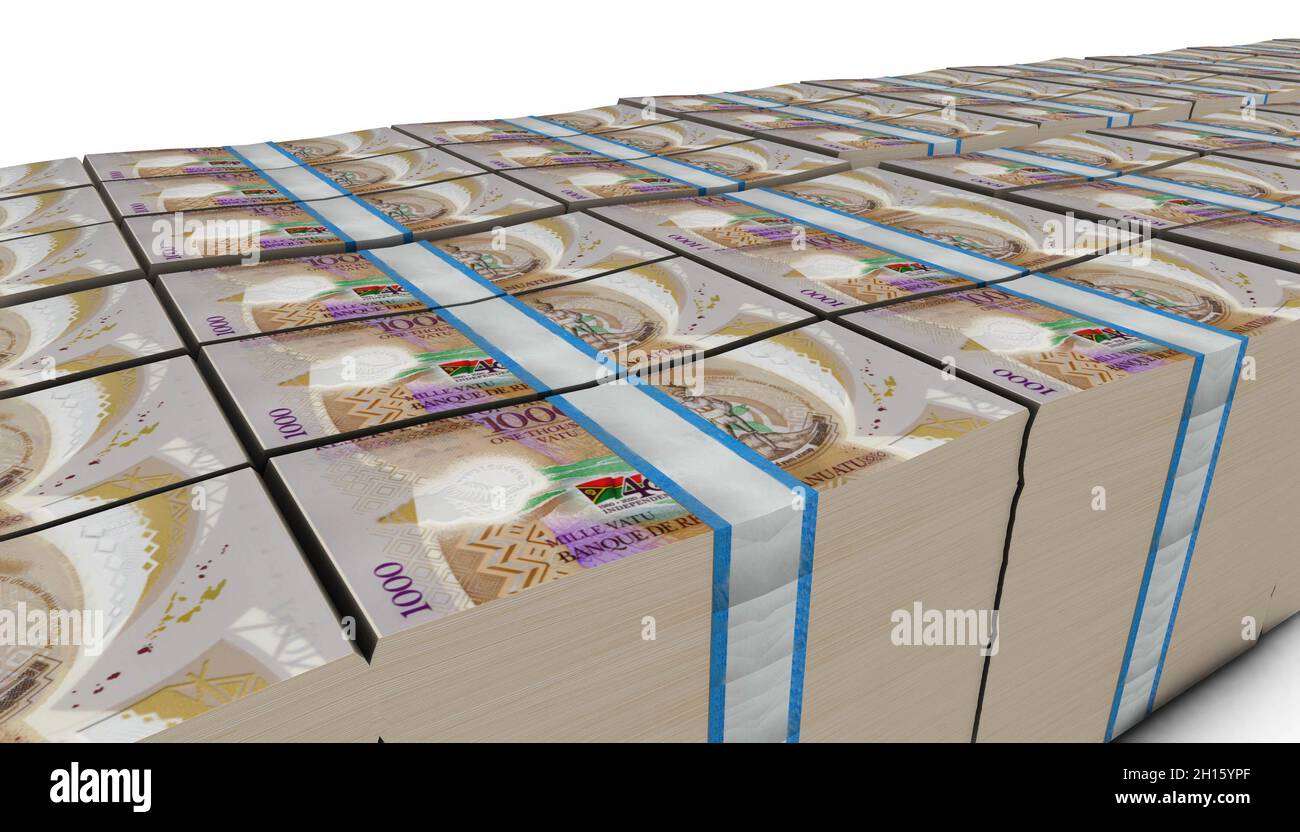 3D Illustration 1000 Vanuatu Vatu money banknote Stock Photo - Alamy
