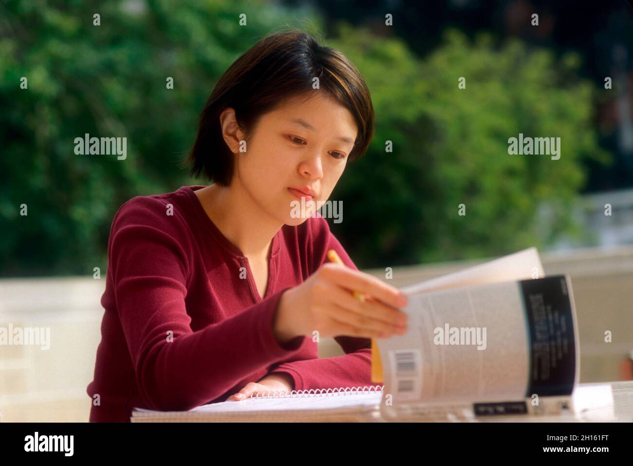 Vietnamese American student campus MR - Model Released Stock Photo - Alamy