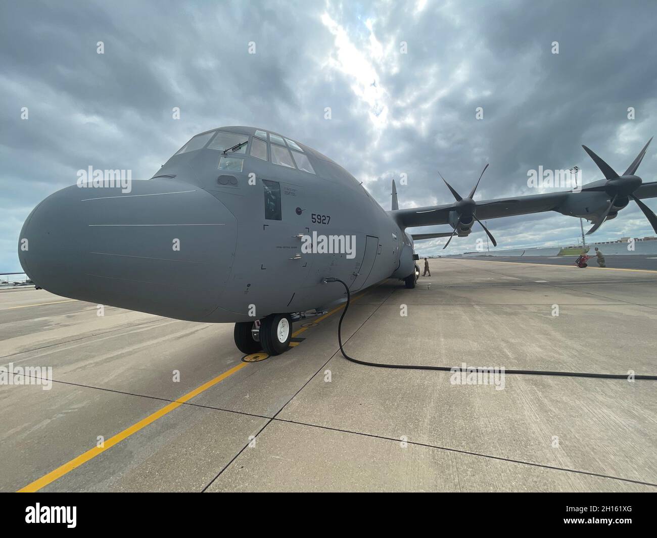 The 136th Airlift Wing returned their newest C-130J Super Herc here ...