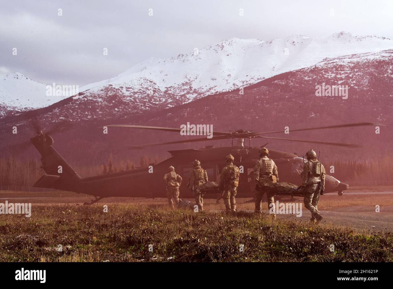 Alaska Air National Guardsmen assigned to the 212th Rescue Squadron ...