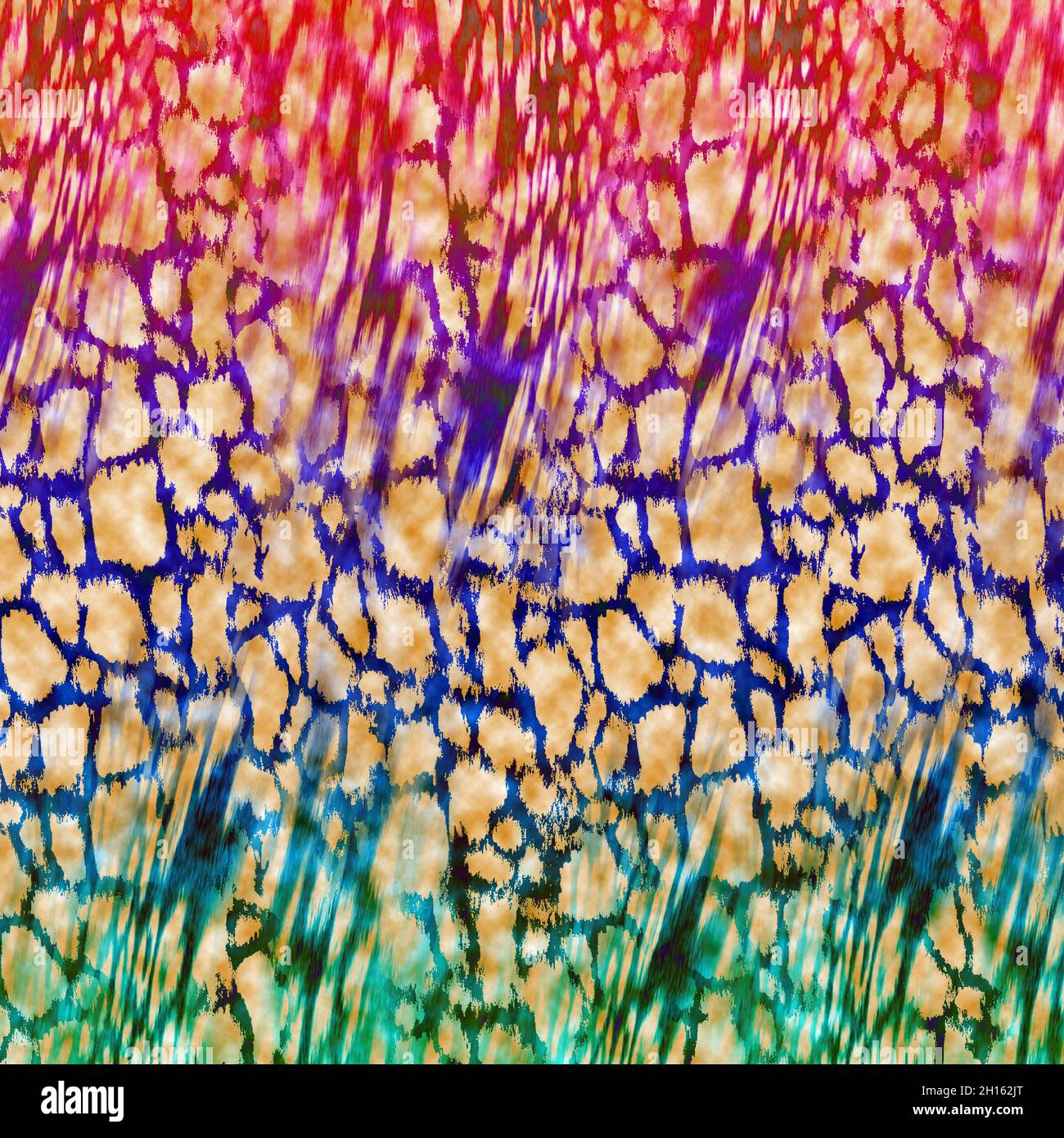 Fashionable print, abstract leopard skin with geometric shapes Stock ...