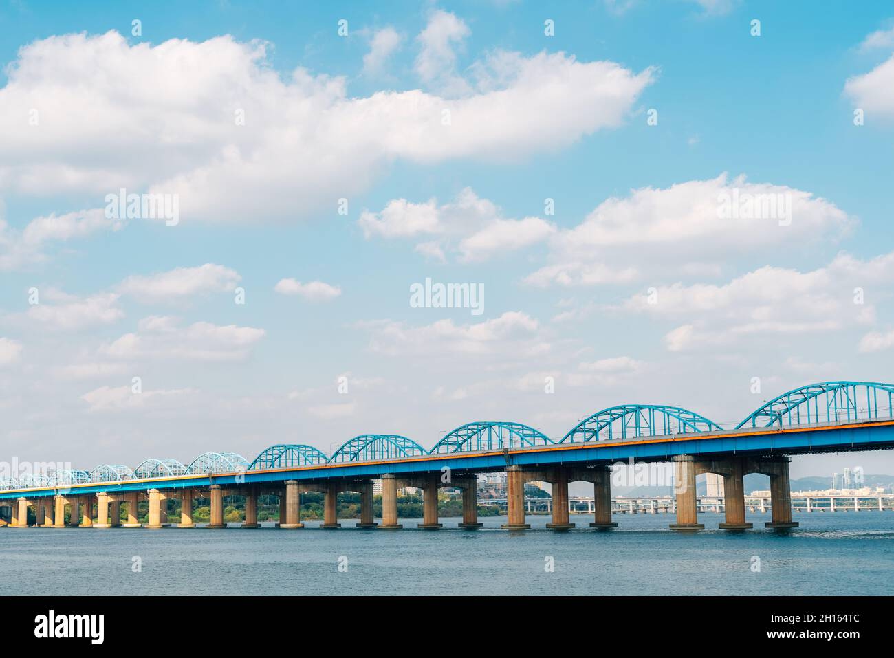 Dongjak Bridge and Han river park in Seoul, Korea Stock Photo - Alamy