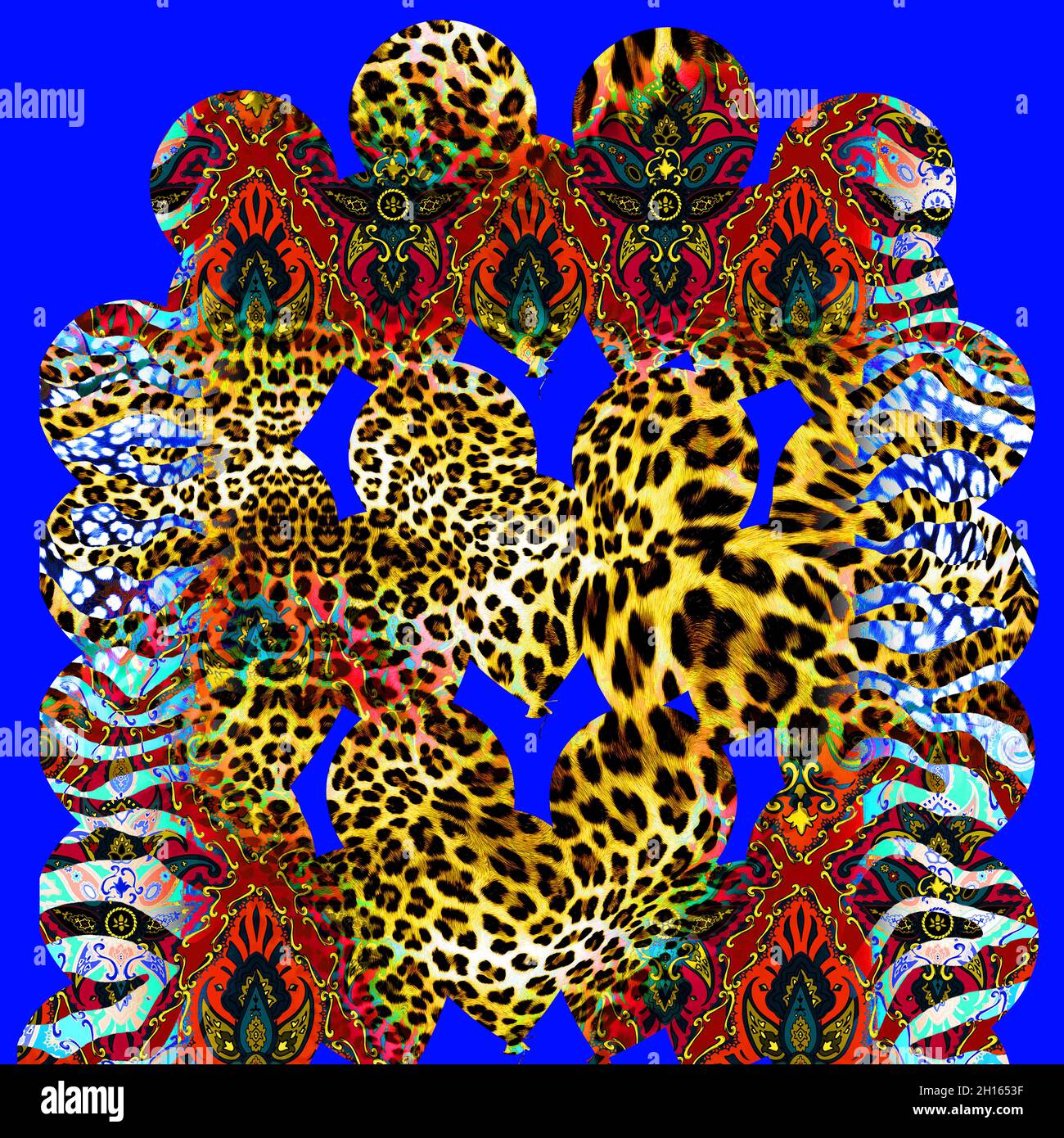 Colorful Pattern Study, Leopard, Zebra, Camouflage and Dress Designs ...
