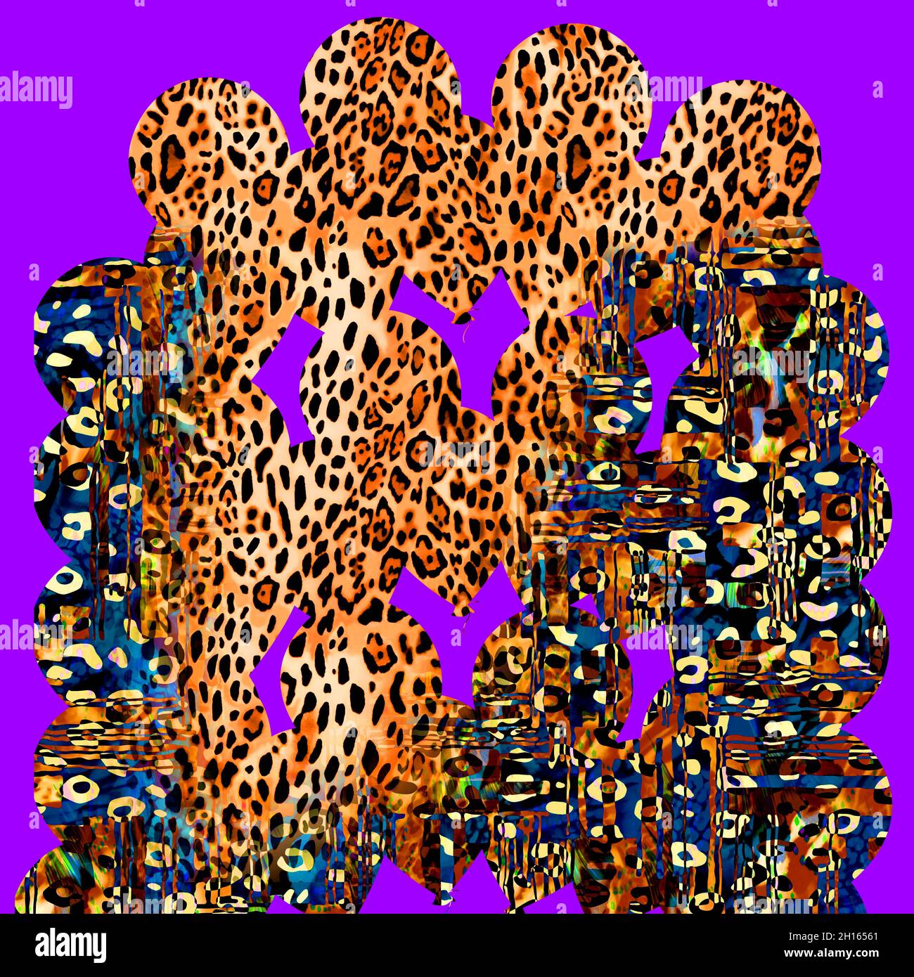 Colorful Pattern Study, Leopard, Zebra, Camouflage and Dress Designs ...