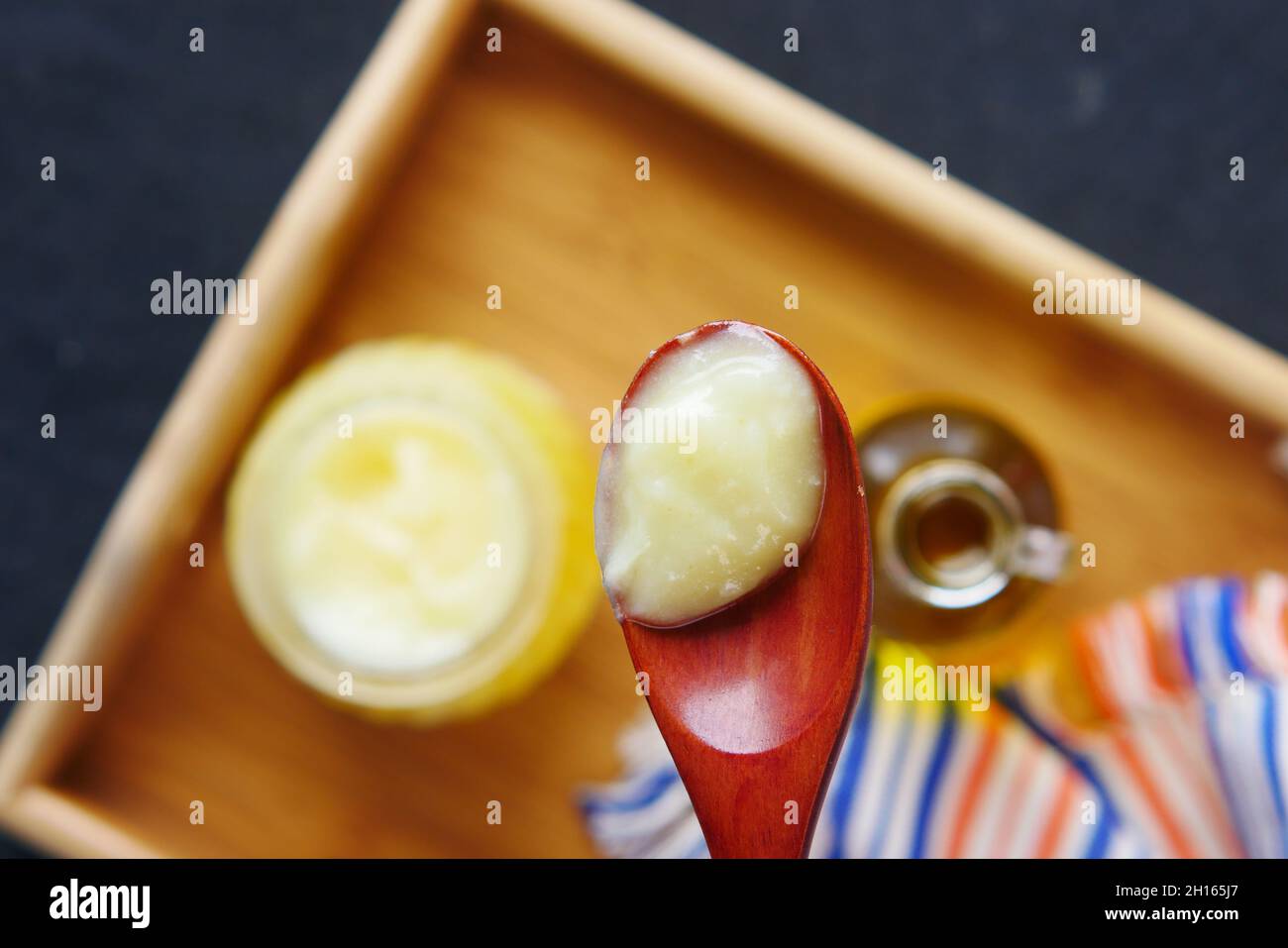 Ghee on a spoon hi-res stock photography and images - Alamy