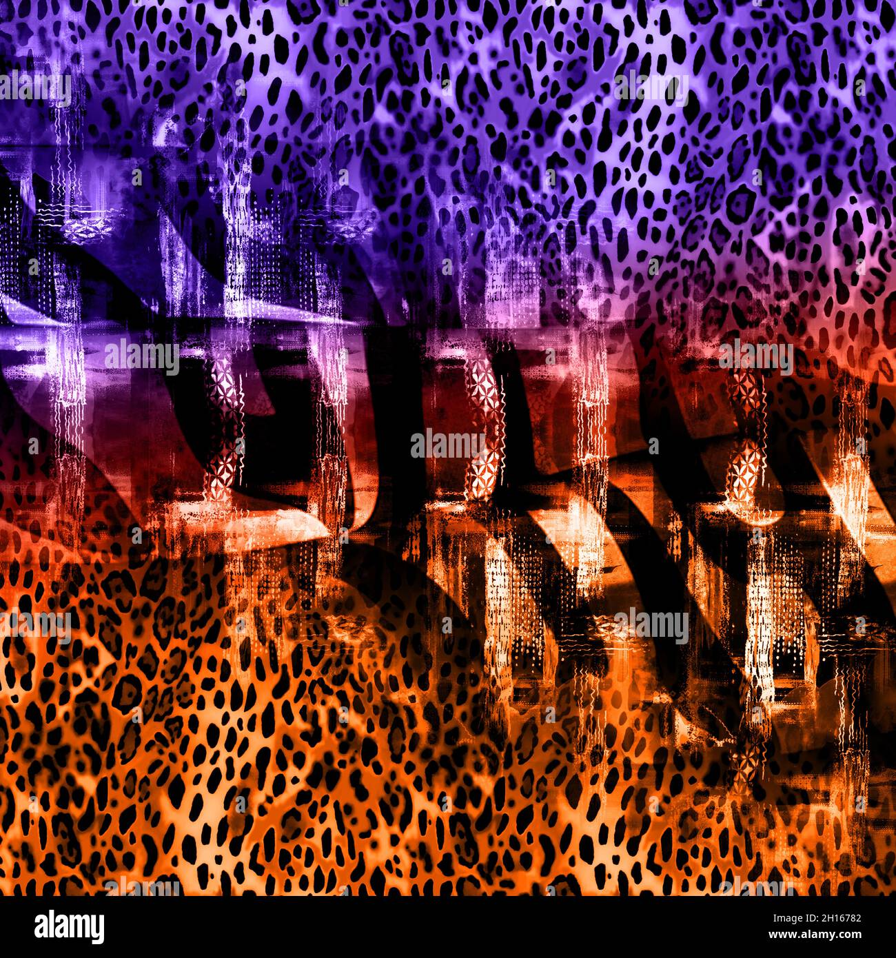 Colorful Pattern Study, Leopard, Zebra, Camouflage and Dress Designs ...